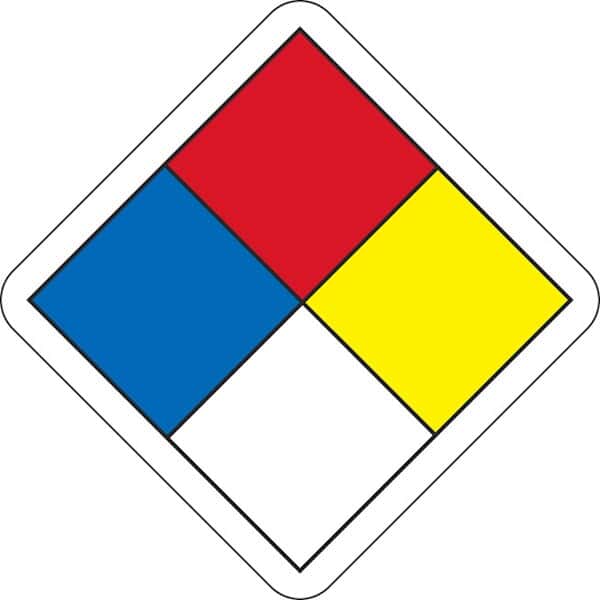 National Marker WML1 Right-To-Know Hazard NFPA Label, 7/8" x 7/8"; 750 ...