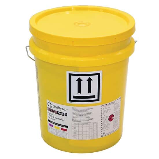 NPS Spilfyter Grab & Go Acid Bucket Spill Kit, Liquid Formula from Cole ...