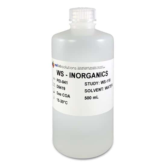 NSI Lab Solutions PEI-041 Inorganics Drinking Water Proficiency Test; 2 ...