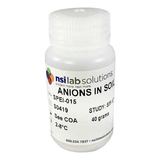 NSI Lab Solutions SQCI-015B Anions in Soil PT Express™ from Cole-Parmer