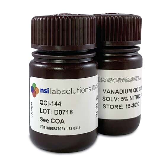 NSI Lab Solutions QCI-144 Vanadium QC Concentrate, Certified Reference ...
