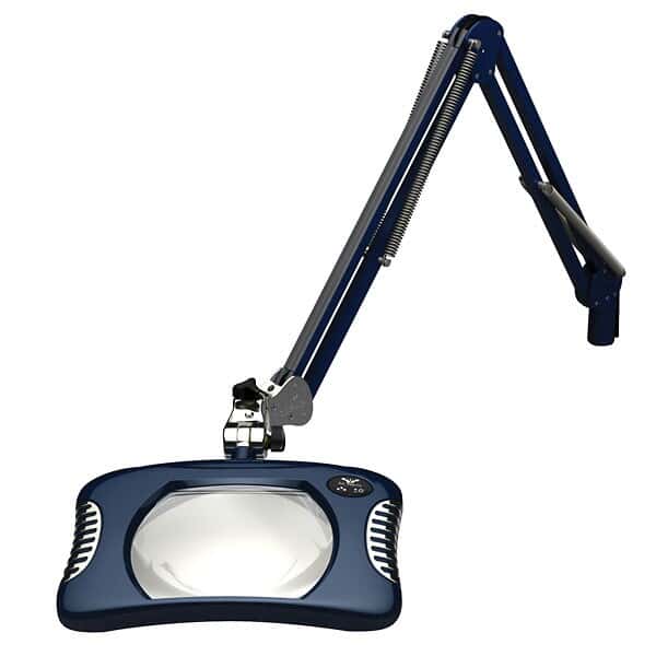 O C White 82400-4 LED Illuminated Magnifier, Blue, 7.5" x 5.25 ...