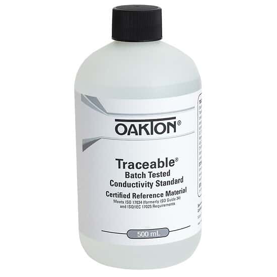 Oakton Traceable® CRM Conductivity and TDS Standard, Batch-Tested, 10 ...
