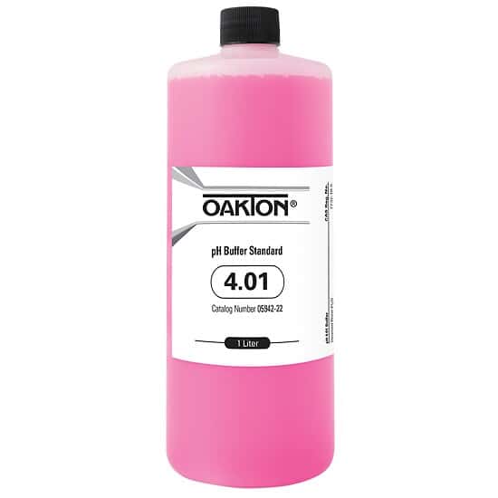 Oakton Buffer Solution, pH 4.01; 1000 mL from Cole-Parmer Canada