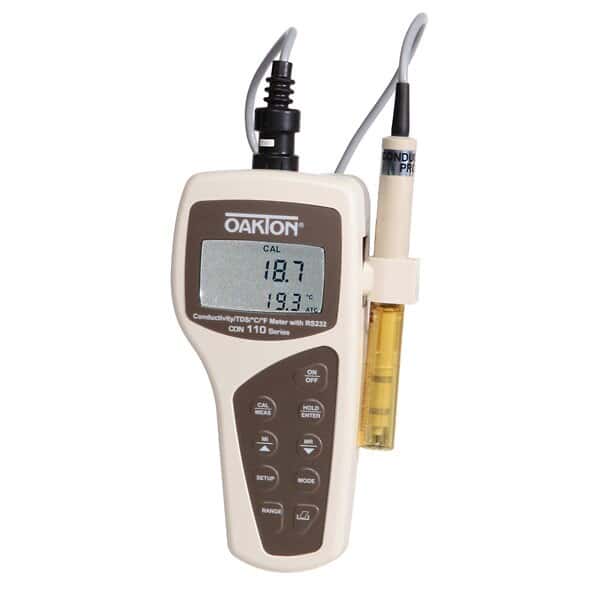 Oakton handheld conductivity/TDS meter with NIST-traceable Calibration ...
