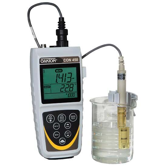 Oakton Con 450 Waterproof Portable Meter With Probe From Cole Parmer