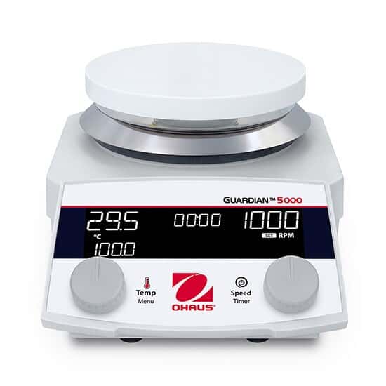 Ohaus Guardian 5000 e-G52HSRDA Digital Stirring Hot Plate, 5.3" dia ...