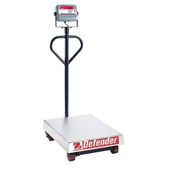 Ohaus D31P250TX Defender 3000 Bench Scale Wheeled, 500lb x 0.1Lb from ...