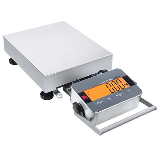 Ohaus D33XW30B1R5 Defender® 3000 Hybrid Bench Scale, Front-Mount SS Indicator, 14"x12" Platform ...