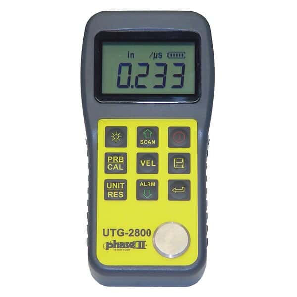 Phase-II UTG-2800 Ultrasonic Thickness Gauge from Cole-Parmer