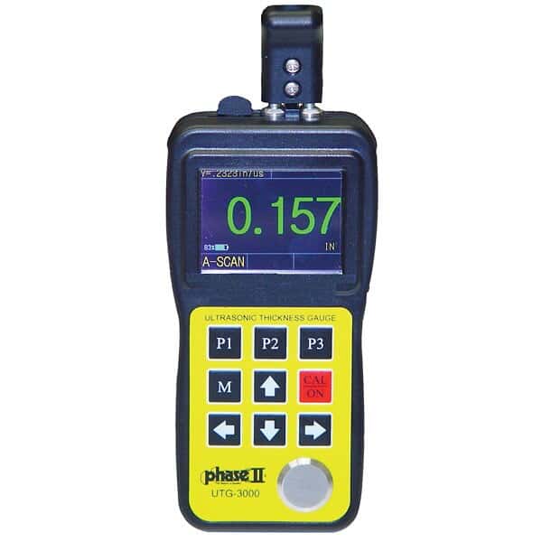 Phase-II UTG-3000 Ultrasonic Thickness Gauge with Color Waveform from ...