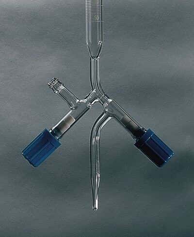 Pyrex 2110-50 2110 Glass Automatic-Zeroing Dual-Stopcock Burette, 50 mL ...