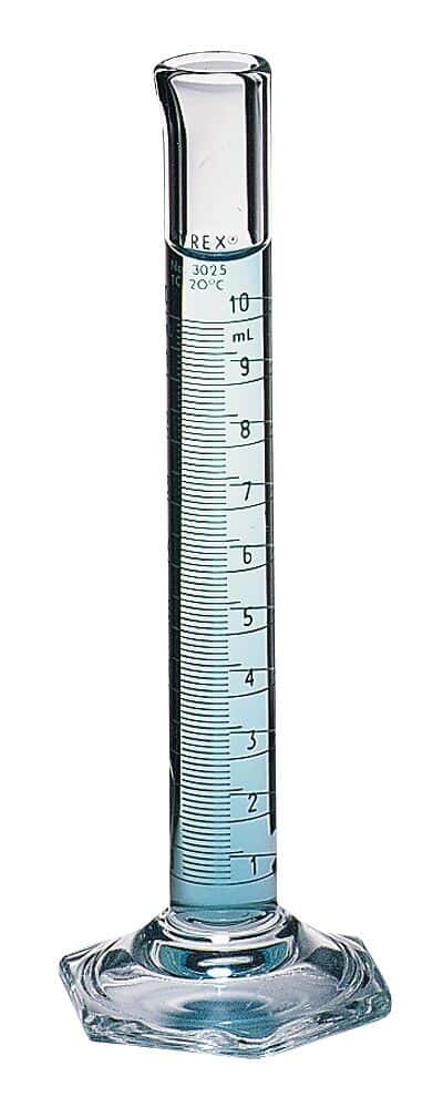 Pyrex 3025-10 Cylinder, Brand 3025, graduated, 10 mL from Cole-Parmer ...