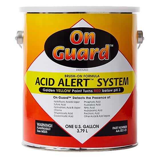 RAMCO AA-001-01 Acid Detection Paint, Yellow; 1 Gallon from Cole-Parmer