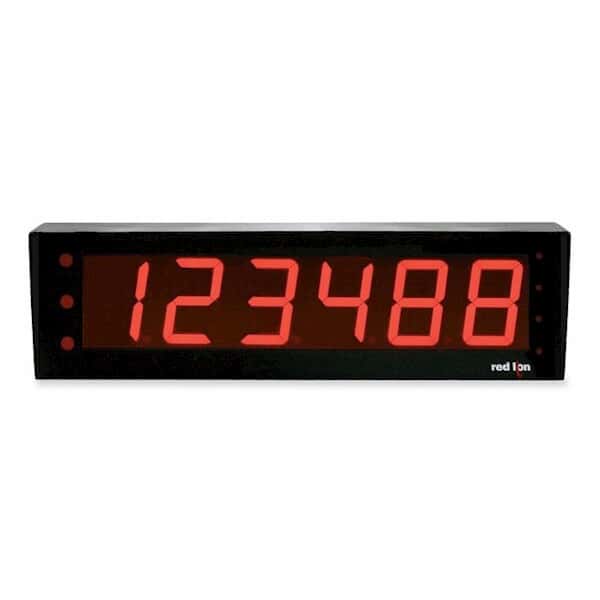Red Lion EPAX0600 Extra Large Digit Panel Meter, 6-Digit, Digital from ...