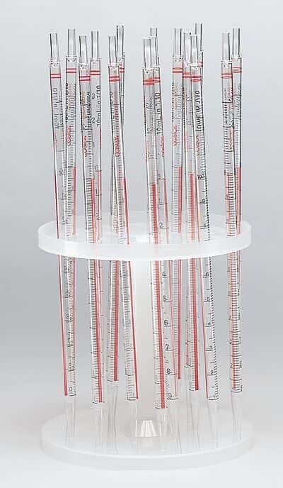 Scienceware Circular Pipette Stand, Polypropylene, Fixed, Holds 28 ...