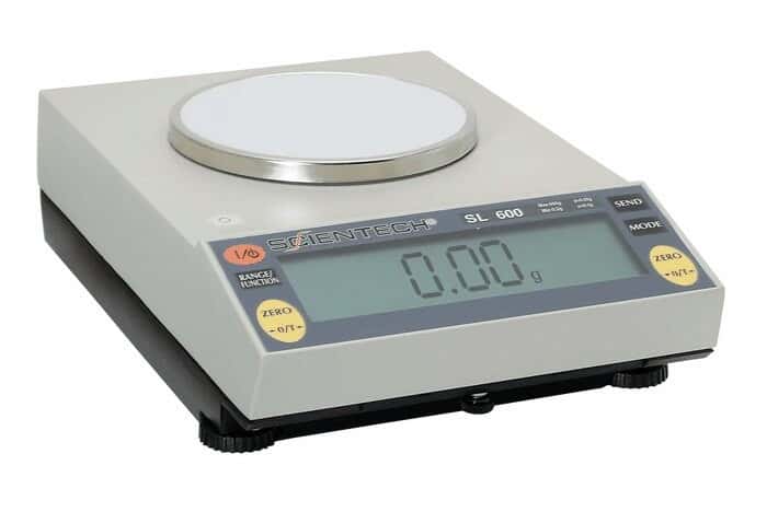 Scientech SL1000 Toploader Laboratory Balance, 1000g, 115 V from Cole-Parmer