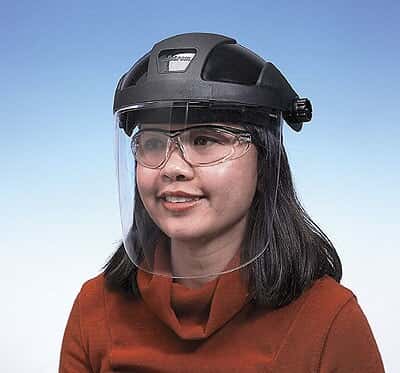 Sellstrom Faceshield with Headgear, Clear PC Shield from Cole-Parmer