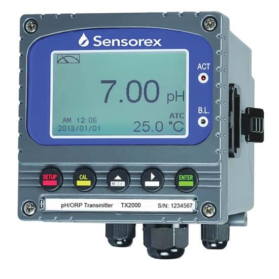 Sensorex TX2000 1/4-DIN pH/ORP Transmitter/Controller; 100-240 VAC from ...