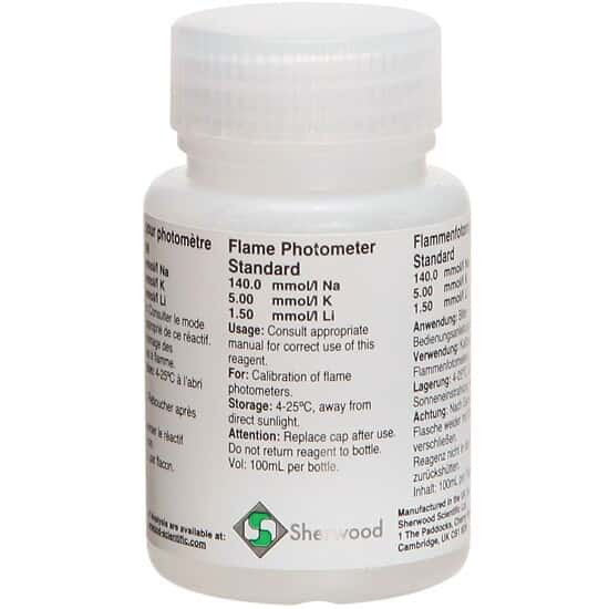 Sherwood Scientific Solution, 140Na/5K/1.5Li, for Flame Photometers ...
