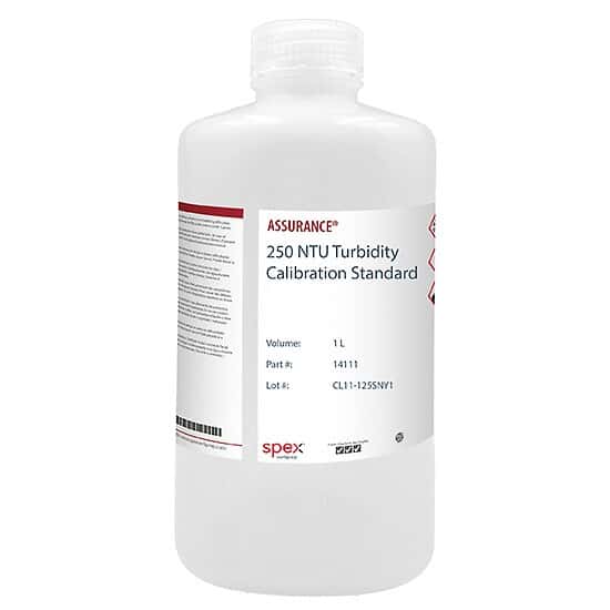 Spex CertiPrep 14111 Turbidity Calibration Standard, 250 NTU; 1 L from ...