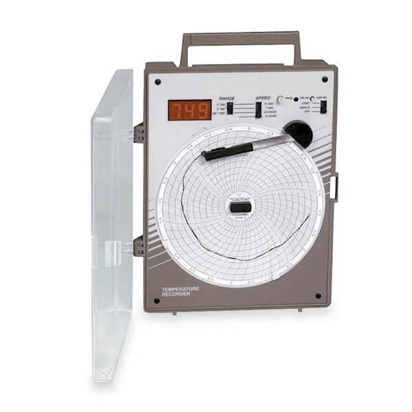 Supco 6" Circular Chart Recorder Paper, 7 Day, 0 to 500°F; 60/Box from ...