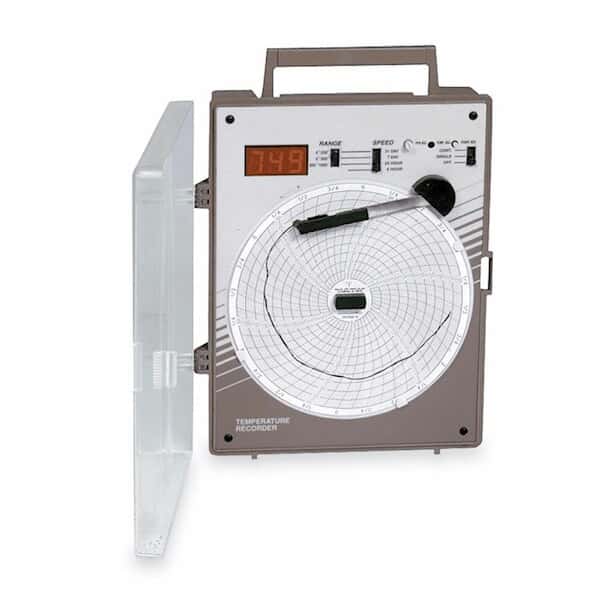 Supco CR87HT 6" High-Temperature Chart Recorder, Type K, 0-1000 F ...
