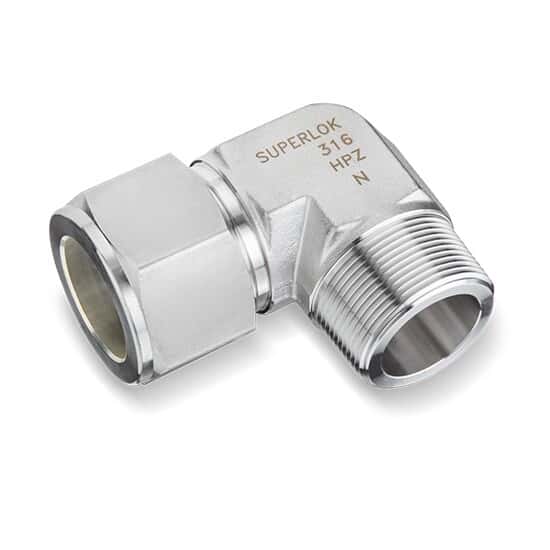 Superlok Usa Male Elbow 14 Od X 14 Nptm Stainless Steel From Cole Parmer