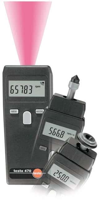Testo 0563 0470 470 Dual Function Contact/Noncontact Tachometer from ...