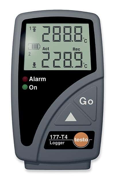 Testo Datalogger,temperature with 4 external channels and display from ...