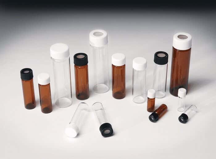 Thermo Scientific B7800-2 Glass Vials PTFE Lined Cap Clear 4 ml 100/pk ...