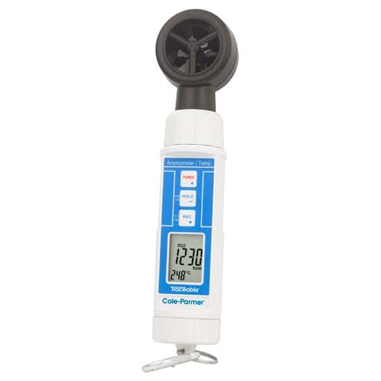 Traceable Vane Thermoanemometer/Humidity/Dew Point with Calibration ...