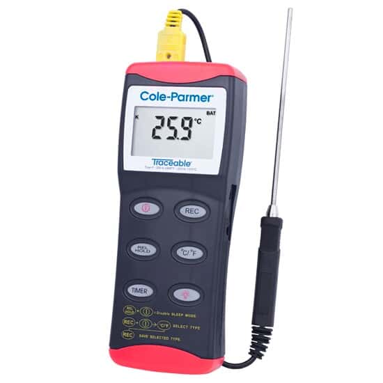 Always in Stock - Traceable Type K Thermocouple Thermometer with Memory ...