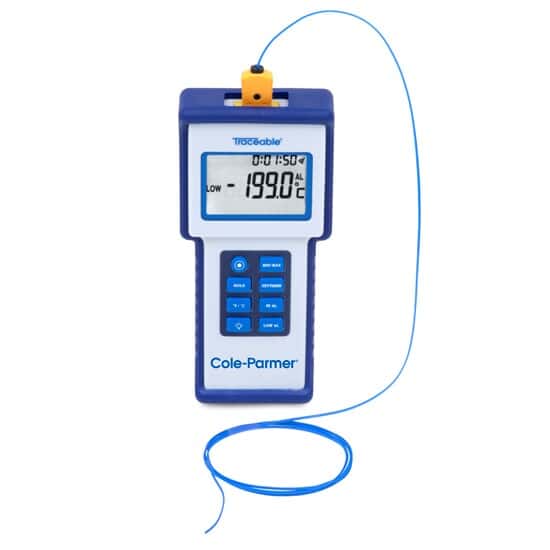 Traceable Water-Resistant Type K Thermocouple Thermometer from Cole ...
