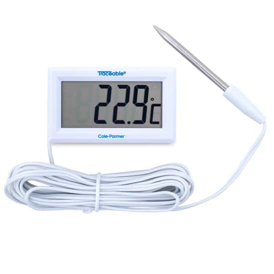 Traceable Panel-Mount Remote-Probe Digital Thermometer with Calibration ...