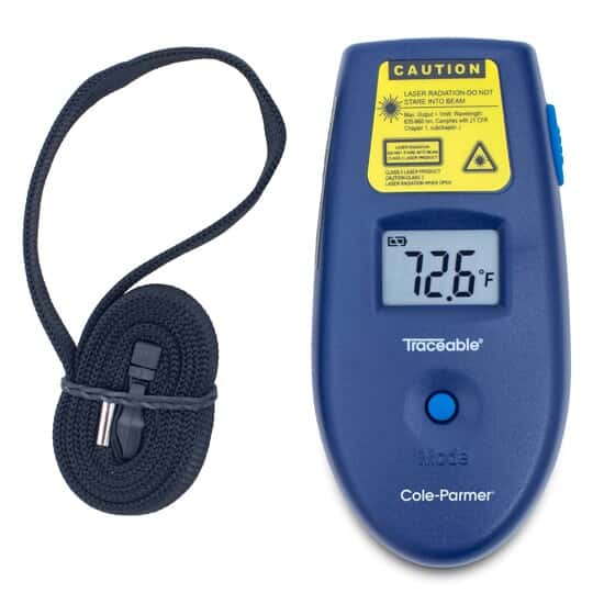 Traceable Infrared Thermometer with Wristband from Cole-Parmer India