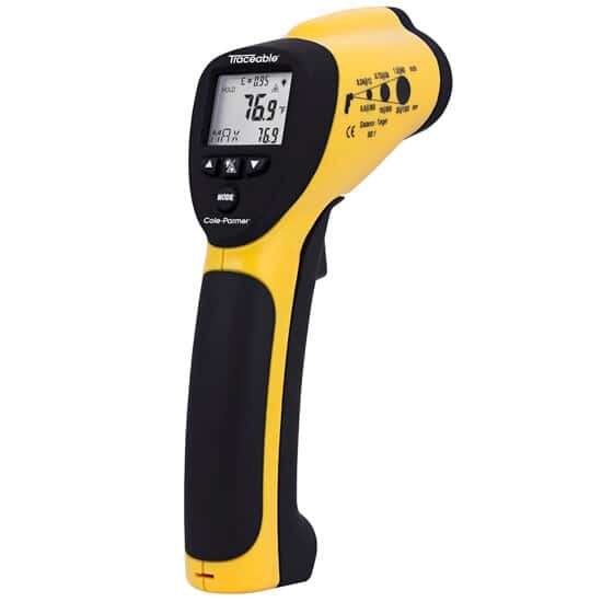 Traceable Infrared Thermometer, 50:1 Ratio, Adjustable Emissivity from ...