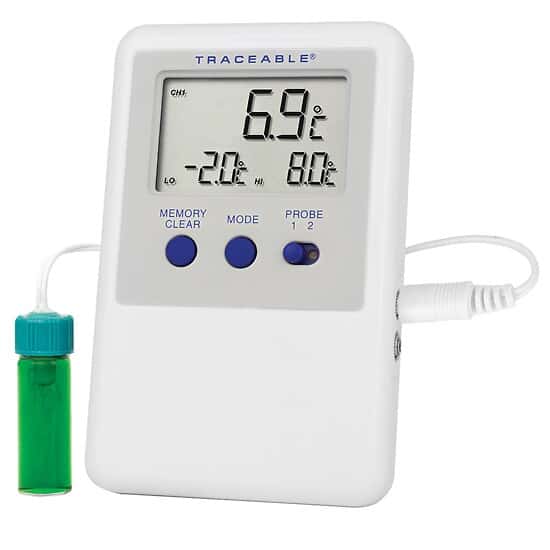Traceable Ultra™ Calibrated Refrigerator/Freezer Thermometer; 1 Vaccine ...