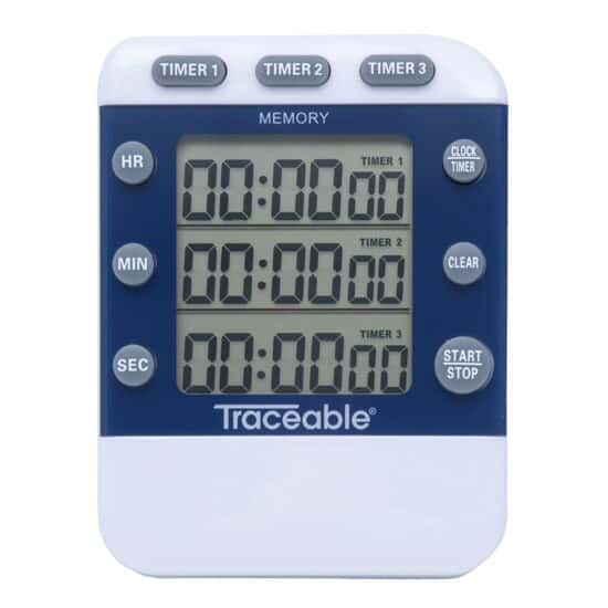 Traceable Calibrated Triple-Display Digital Timer from Cole-Parmer China