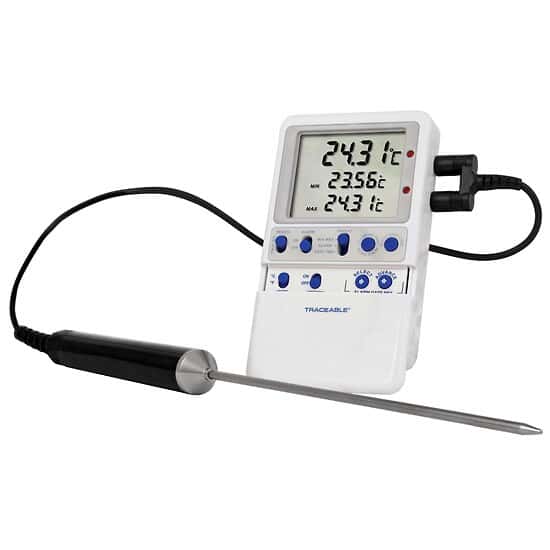 Traceable High-Accuracy Ultra-Low Freezer Digital RTD Thermometer; 1 ...