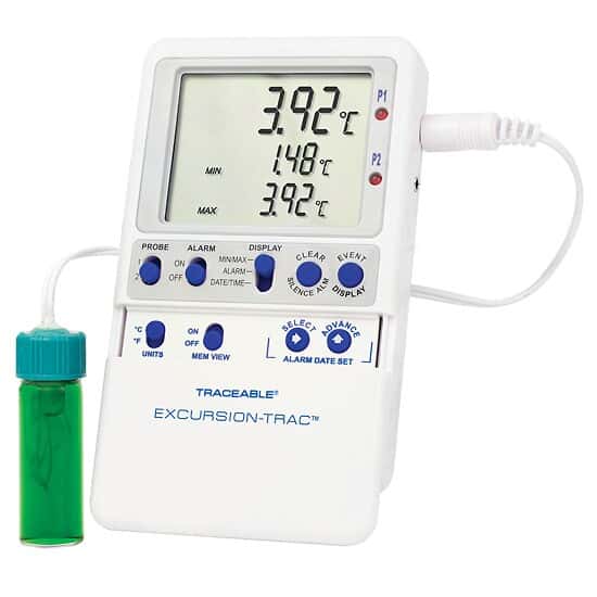 Traceable Excursion-Trac™ Calibrated Datalogging Thermometer; 1 Vaccine ...