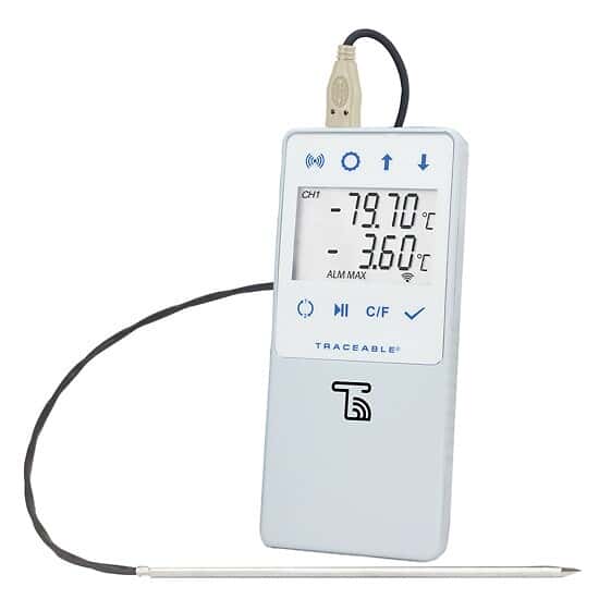 Traceable Wi-Fi Data Logging Ultra-Low Temperature Thermometer Bundle ...