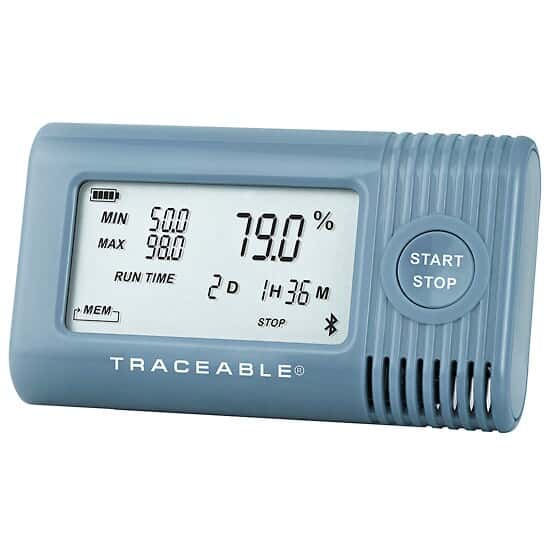 Always in Stock - Traceable Temperature/Humidity Bluetooth® Enabled Data Logger Compatible with ...