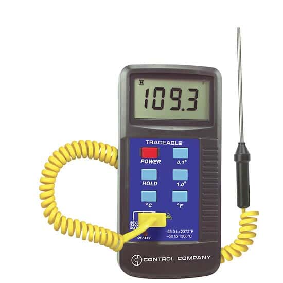 Traceable 4425 Workhorse Thermocouple Thermometer with Calibration from ...
