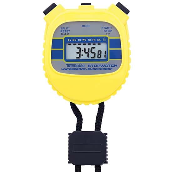 Always in Stock - Traceable Water-Resistant/Shock-Resistant Stopwatch ...