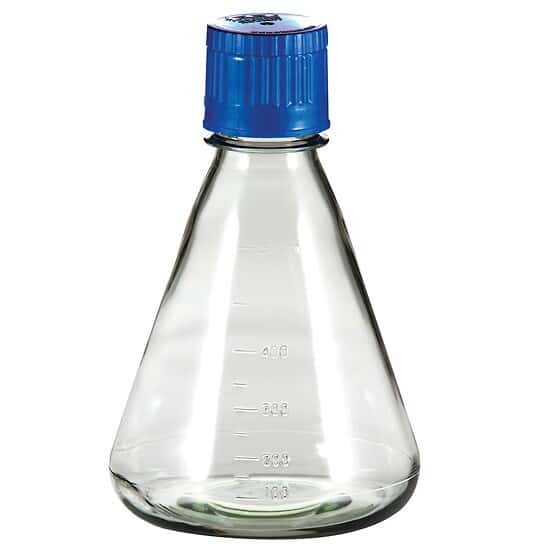 TriForest FPC0500S Flat-Base Sterile Erlenmeyer Shaker Flask, PC, 500 ...