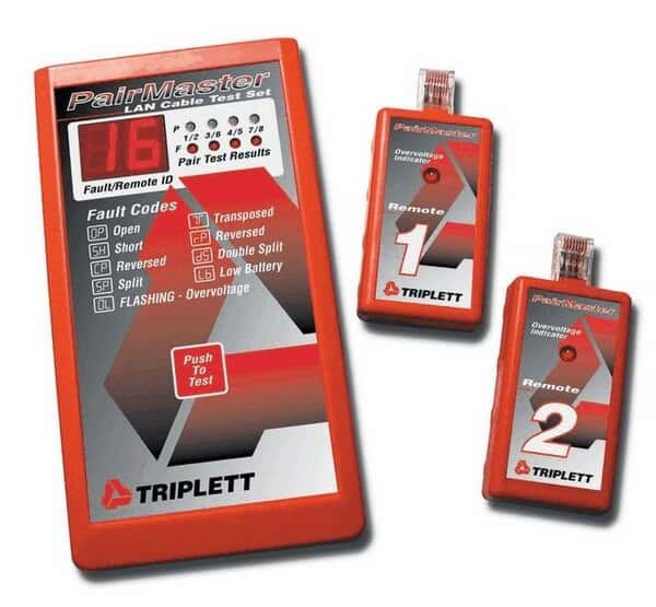 Triplett 3240 Pair Master Lan Cable Test Set from Cole-Parmer