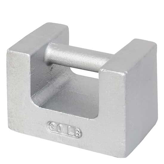 Troemner 9079T 30lb Class F Cast Iron Grip Handle Weight with Traceable ...