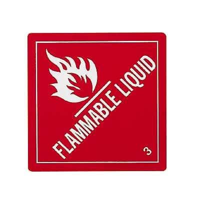 Tyco Adhesives D.O.T. Shipping Labels; Flammable Liquid; 4" x 4"; 500 ...