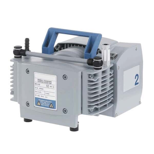 Vacuubrand MZ 2 NT Standard Duty Vacuum Pump, Al/FKM, 1.4 cfm, 5.2 Torr ...